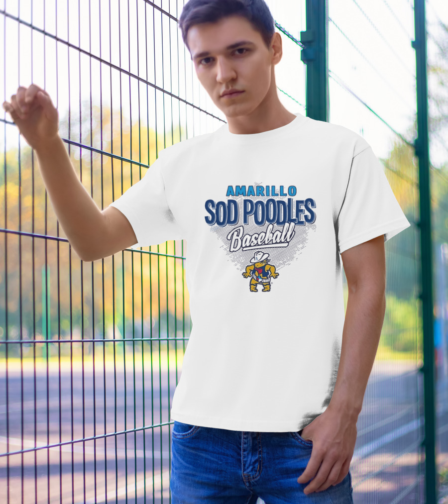 Amarillo Sod Poodles Baseball Team Logo MiLB T-Shirt