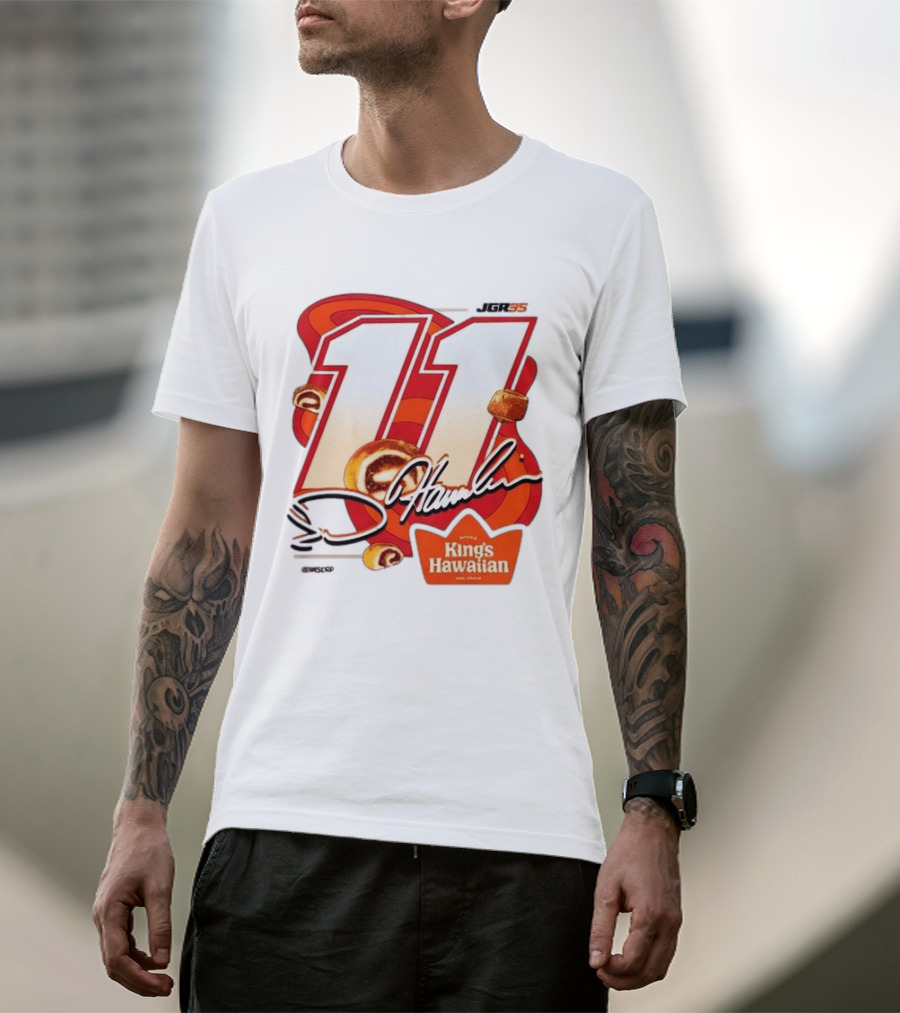 Denny Hamlin 11 JGR Nascar King's Hawaiian Cinnamon Bites T-Shirt