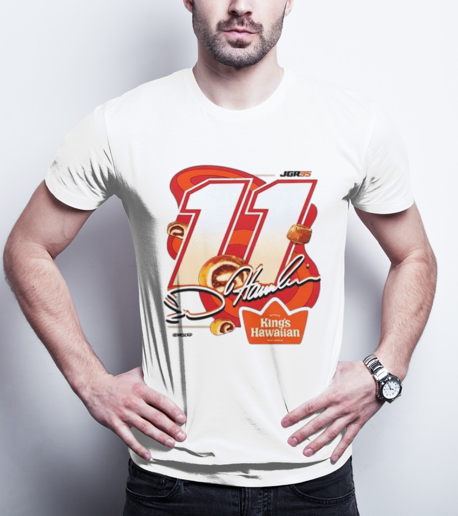 Denny Hamlin 11 JGR Nascar King's Hawaiian Cinnamon Bites T-Shirt