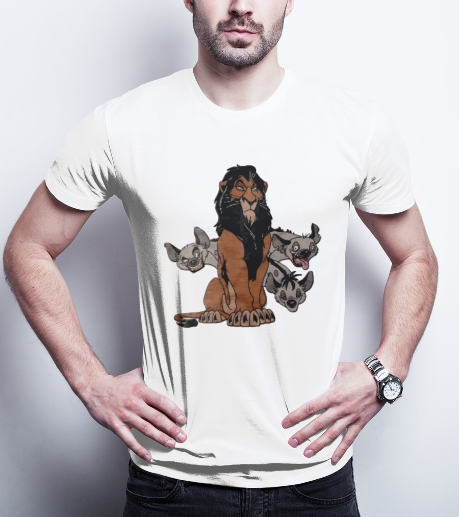 Disney The Lion King Scar And Hyenas Cartoon Characters T-Shirt