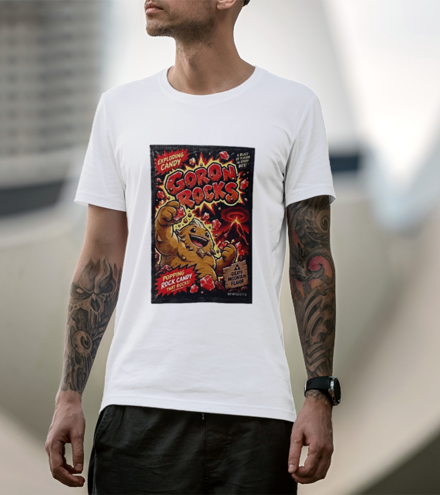 Exploding Candy Goron Rocks Death Mountain Flavor Popping Rock Candy That Rocks T-Shirt