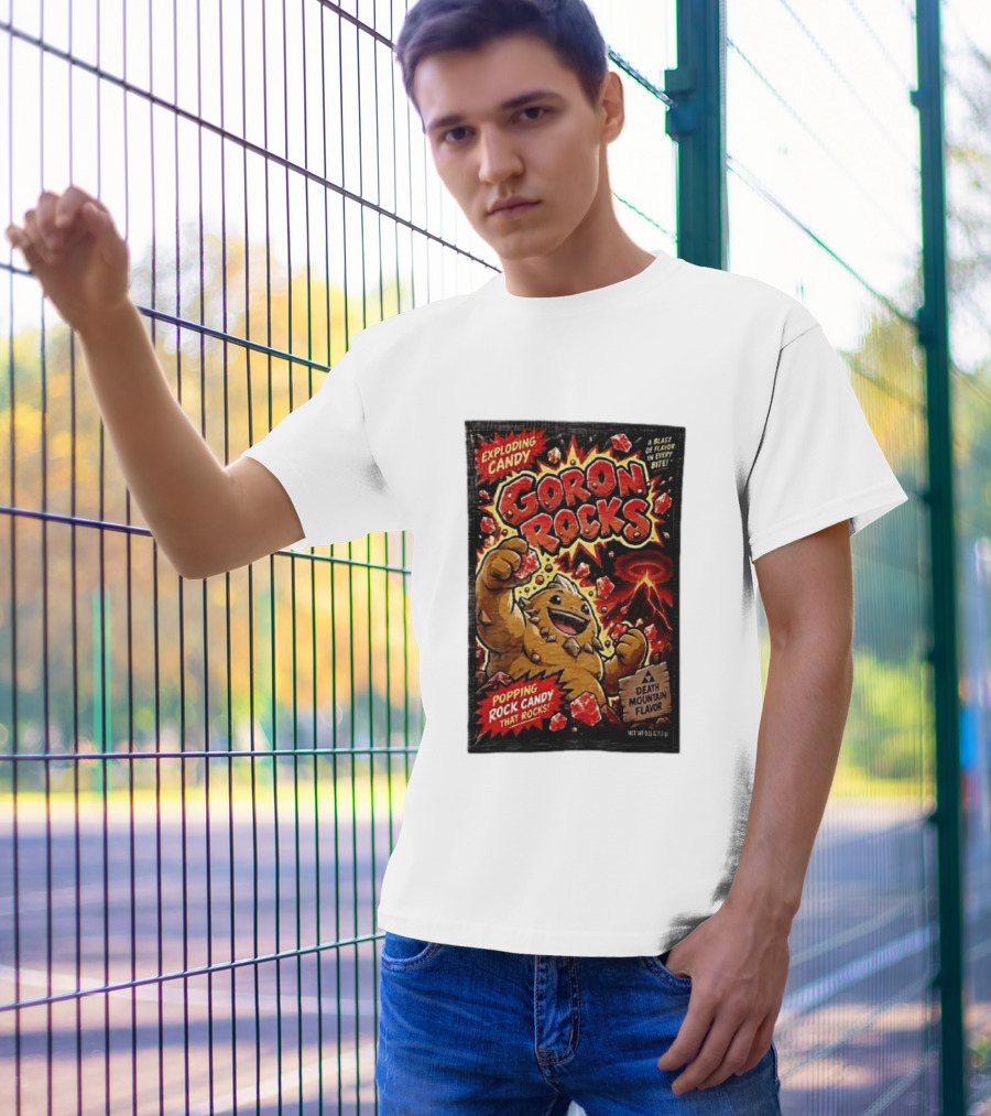 Exploding Candy Goron Rocks Death Mountain Flavor Popping Rock Candy That Rocks T-Shirt