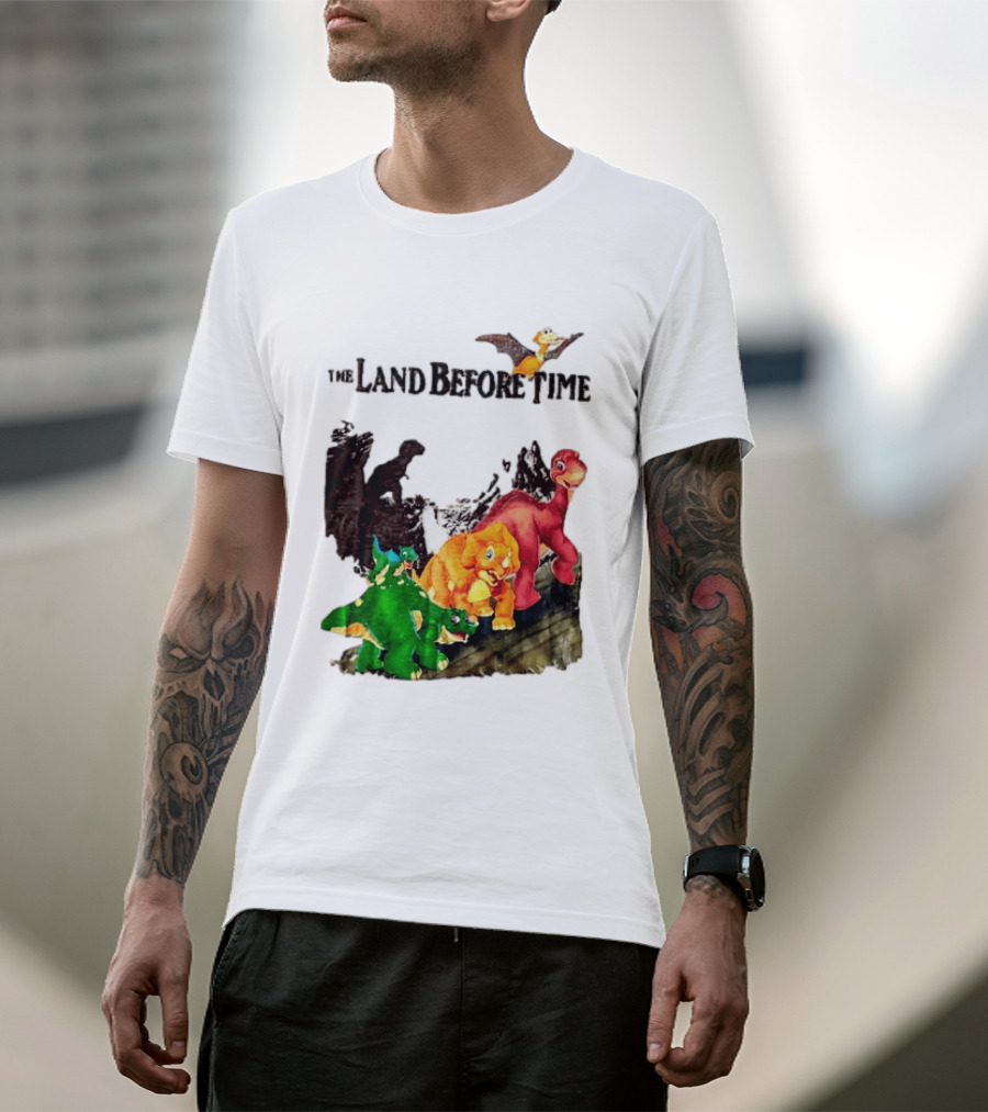 The Land Before Time Littlefoot Petrie Cera Spike Dinosaur Movie Youth T-Shirt