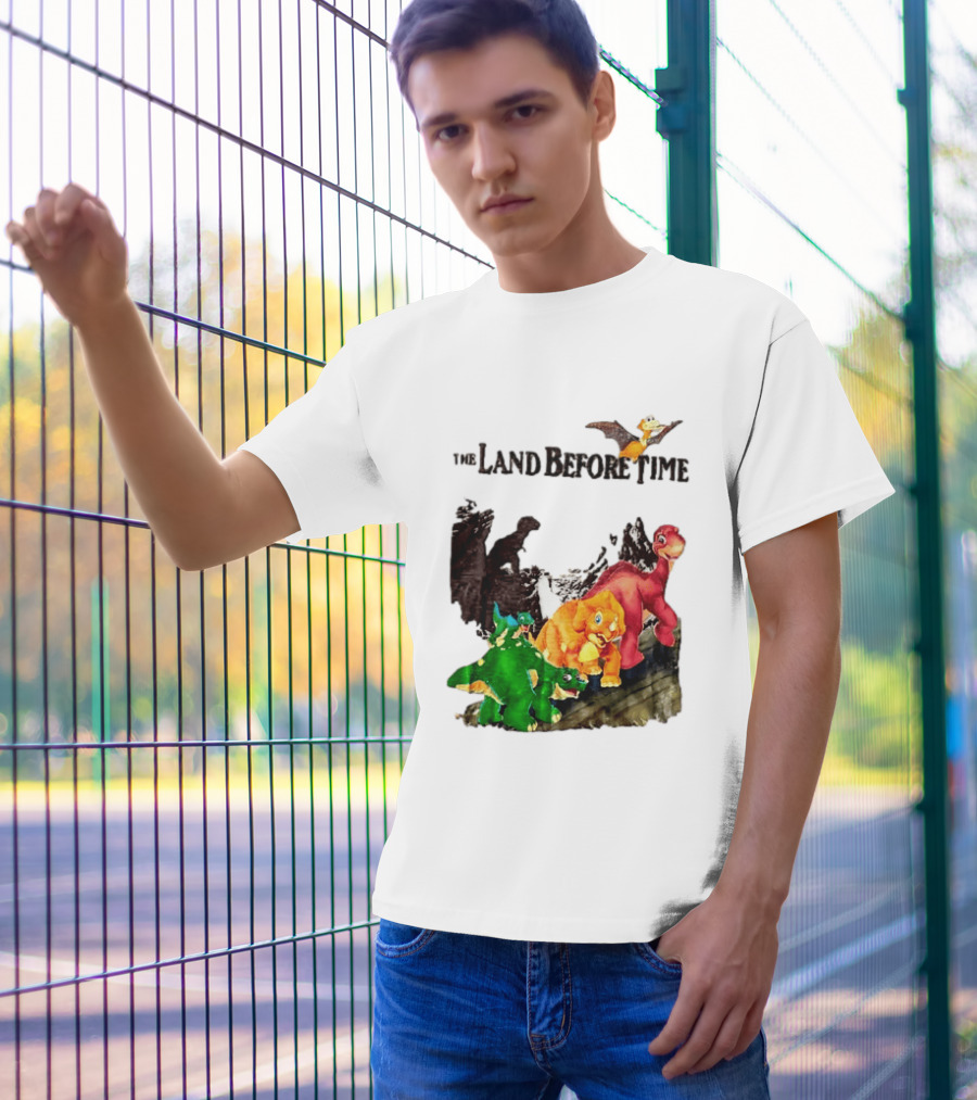 The Land Before Time Littlefoot Petrie Cera Spike Dinosaur Movie Youth T-Shirt