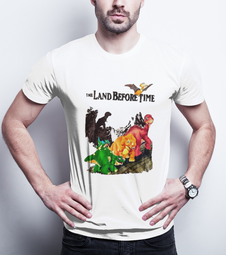 The Land Before Time Littlefoot Petrie Cera Spike Dinosaur Movie Youth T-Shirt