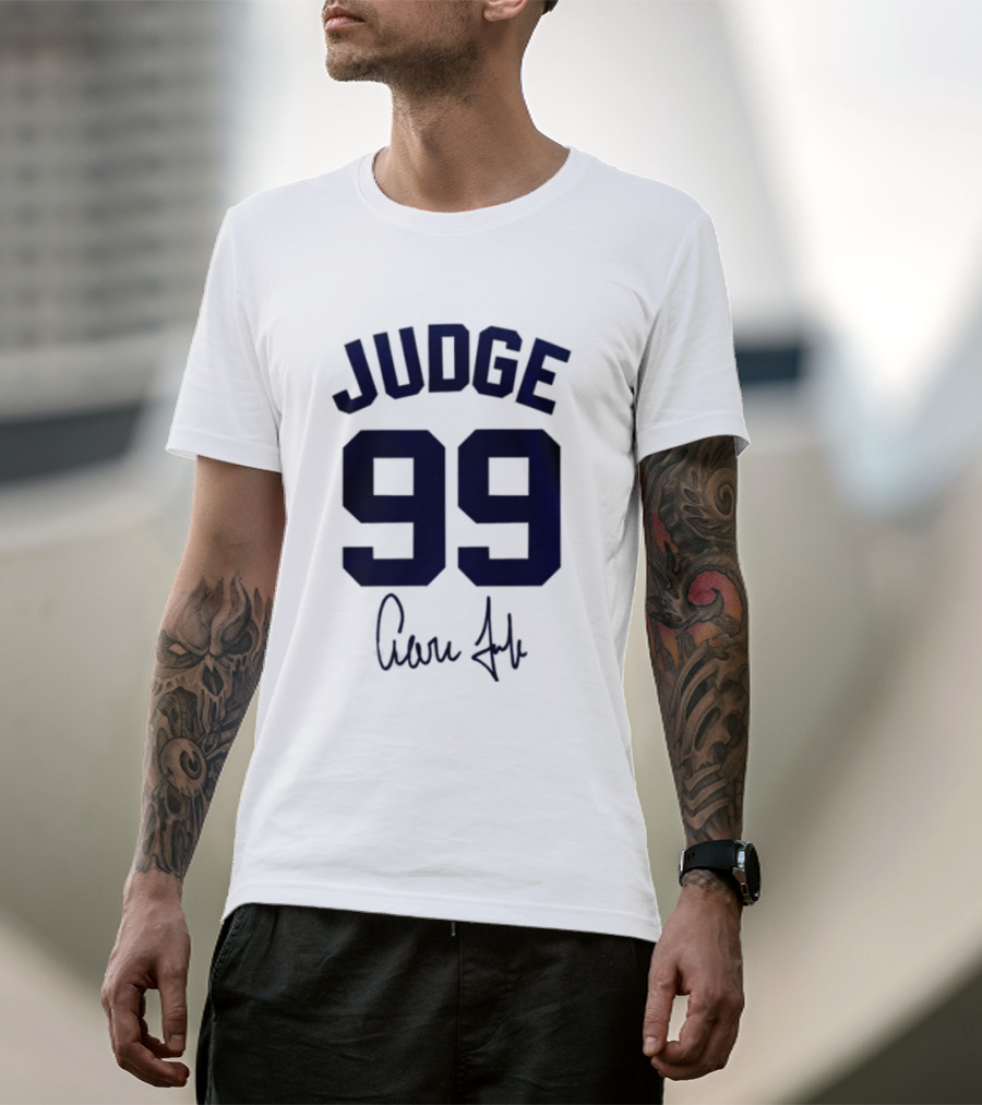 New York Yankees Judge 99 Aaron Judge Signature 2026 Welcome Back T-Shirt