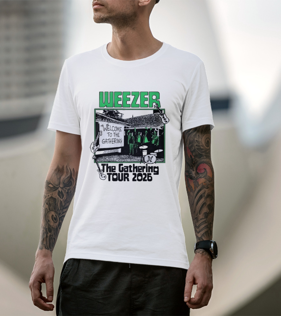 Weezer Welcome To The Gathering Tour 2026 T-Shirt