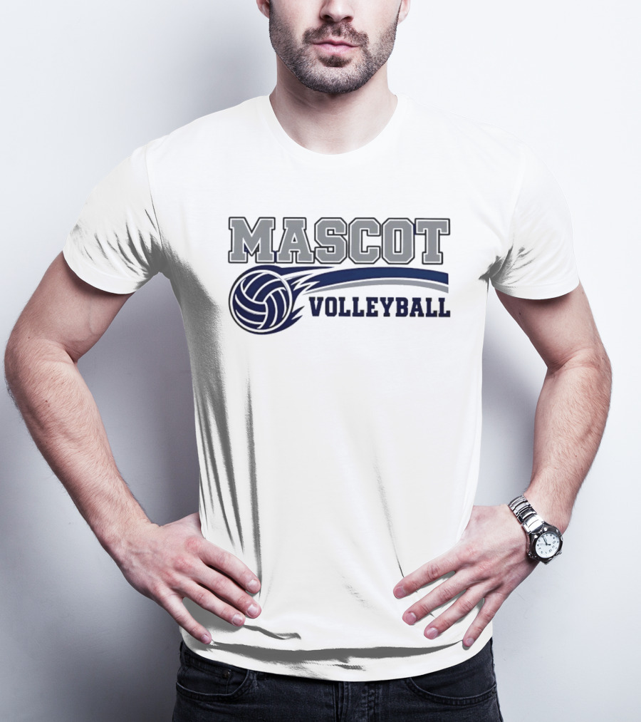 Mascot Volleyball Team Sports T-Shirt