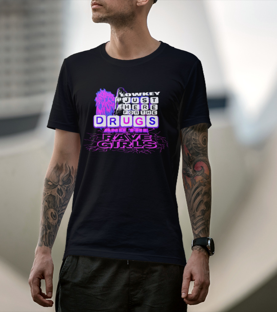 Lowkey Firehouse 666 Drugs Anti Life Rave Girls T-Shirt