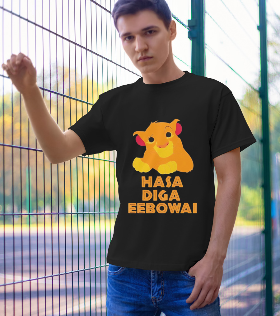 Simba Hasa Diga Eebowai Lion King Book Of Mormon T-Shirt