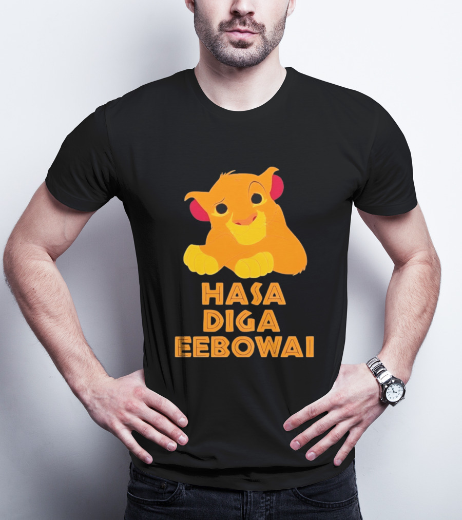 Simba Hasa Diga Eebowai Lion King Book Of Mormon T-Shirt