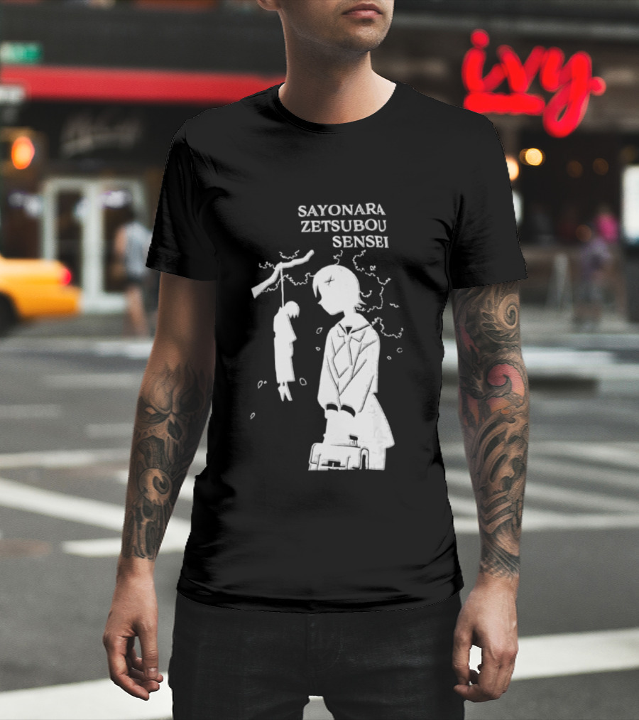 Sayonara Zetsubou Sensei Kafuka Fuura Nozomu Itoshiki T-Shirt