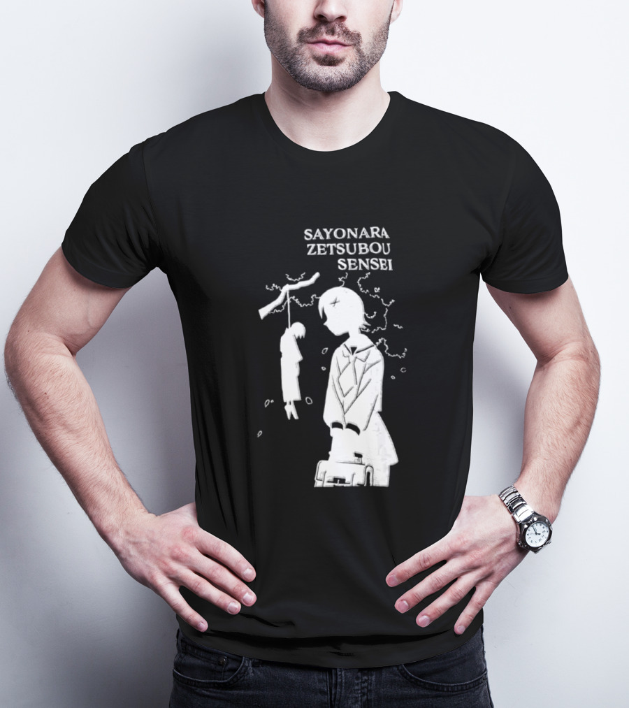 Sayonara Zetsubou Sensei Kafuka Fuura Nozomu Itoshiki T-Shirt