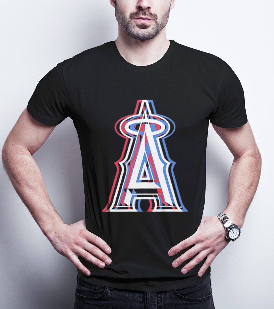 Los Angeles Angels Tri Color MLB Baseball T-Shirt