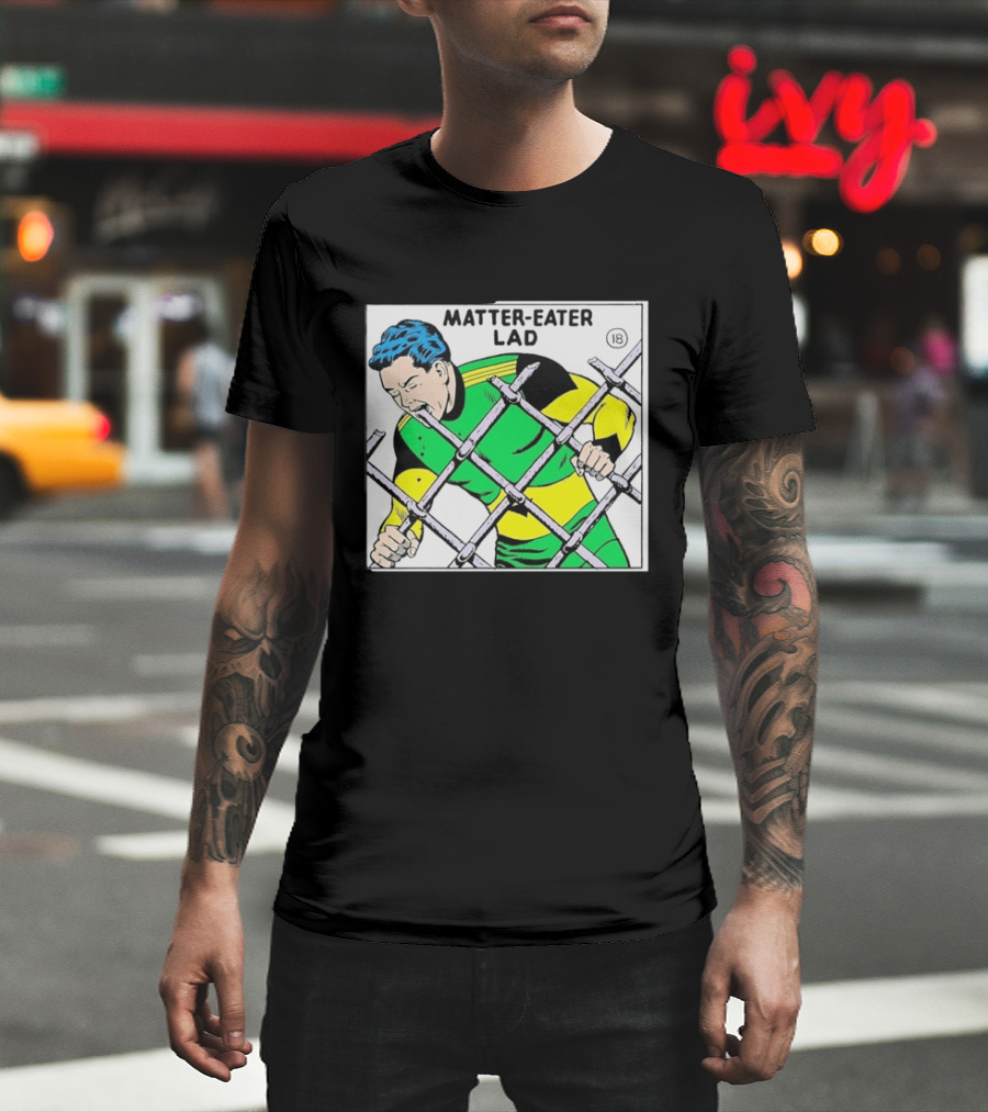 Matter Eater Lad DC Comics Retro Comic Book Panel T-Shirt
