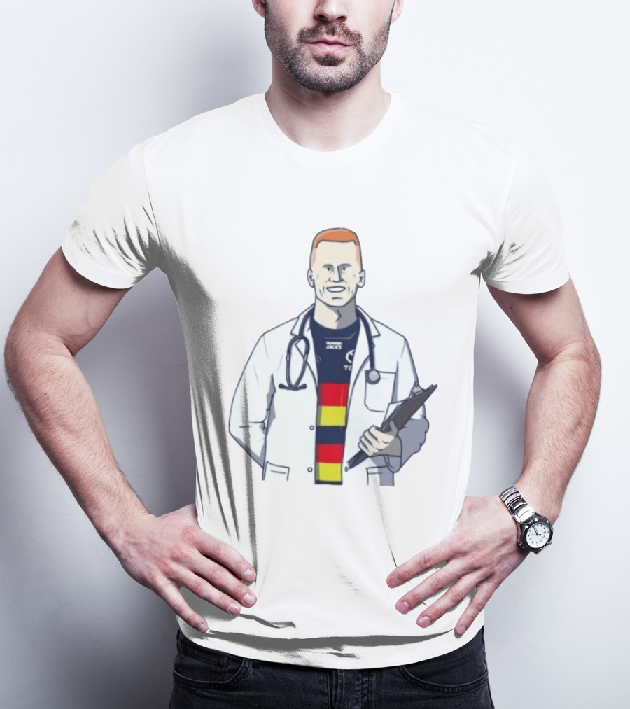 Reilly O'Brien Doctor Prescribed Adelaide Crows Stethoscope Tacos Top T-Shirt