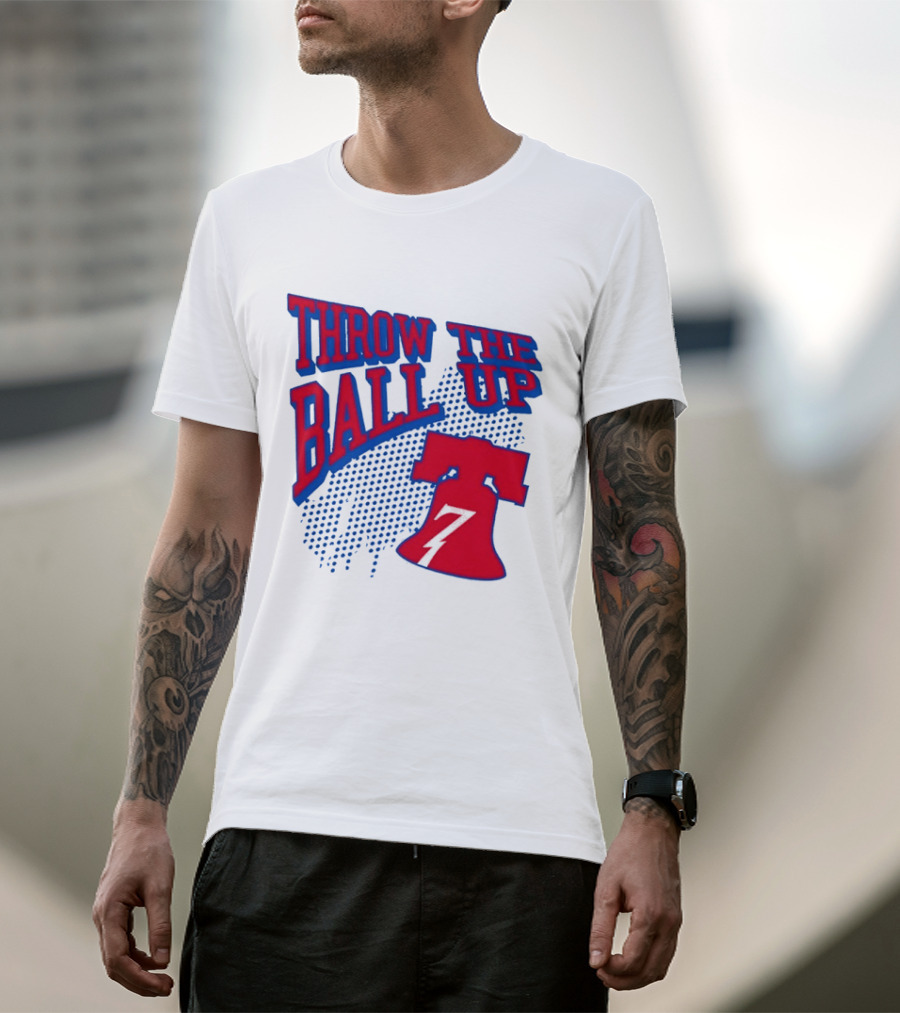 NBA Philadelphia 76ers Throw The Ball Up Liberty Bell T-Shirt