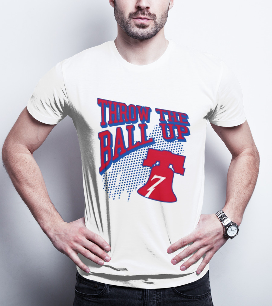NBA Philadelphia 76ers Throw The Ball Up Liberty Bell T-Shirt