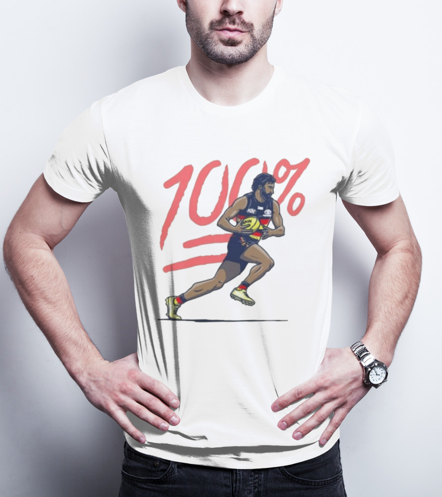 Wayne Milera 100% Adelaide Crows AFL Australian Football League Player T-Shirt