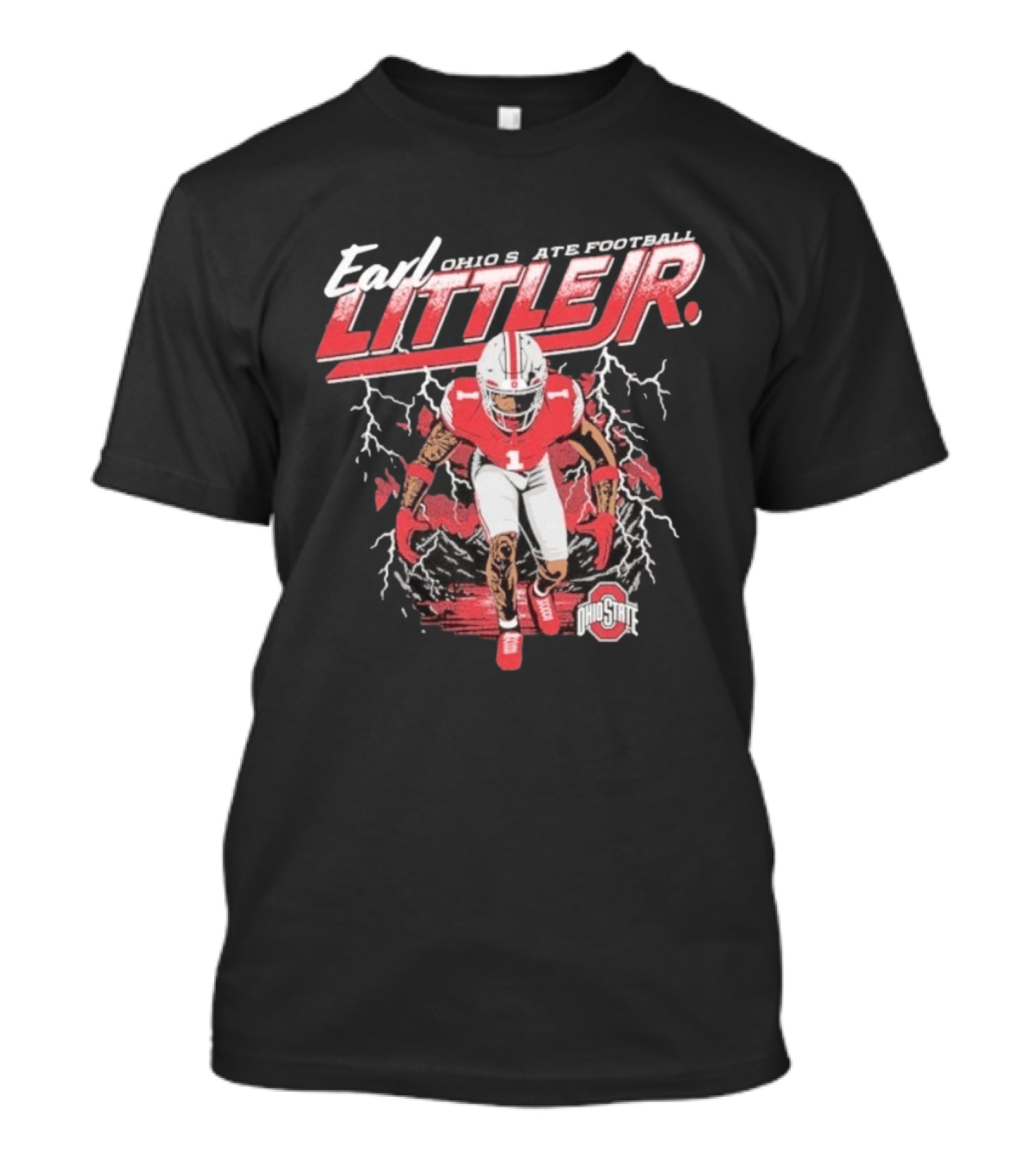 Earl Little Jr Ohio State Football Buckeyes Graffiti T-Shirt