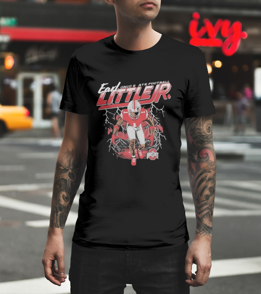 Earl Little Jr Ohio State Football Buckeyes Graffiti T-Shirt