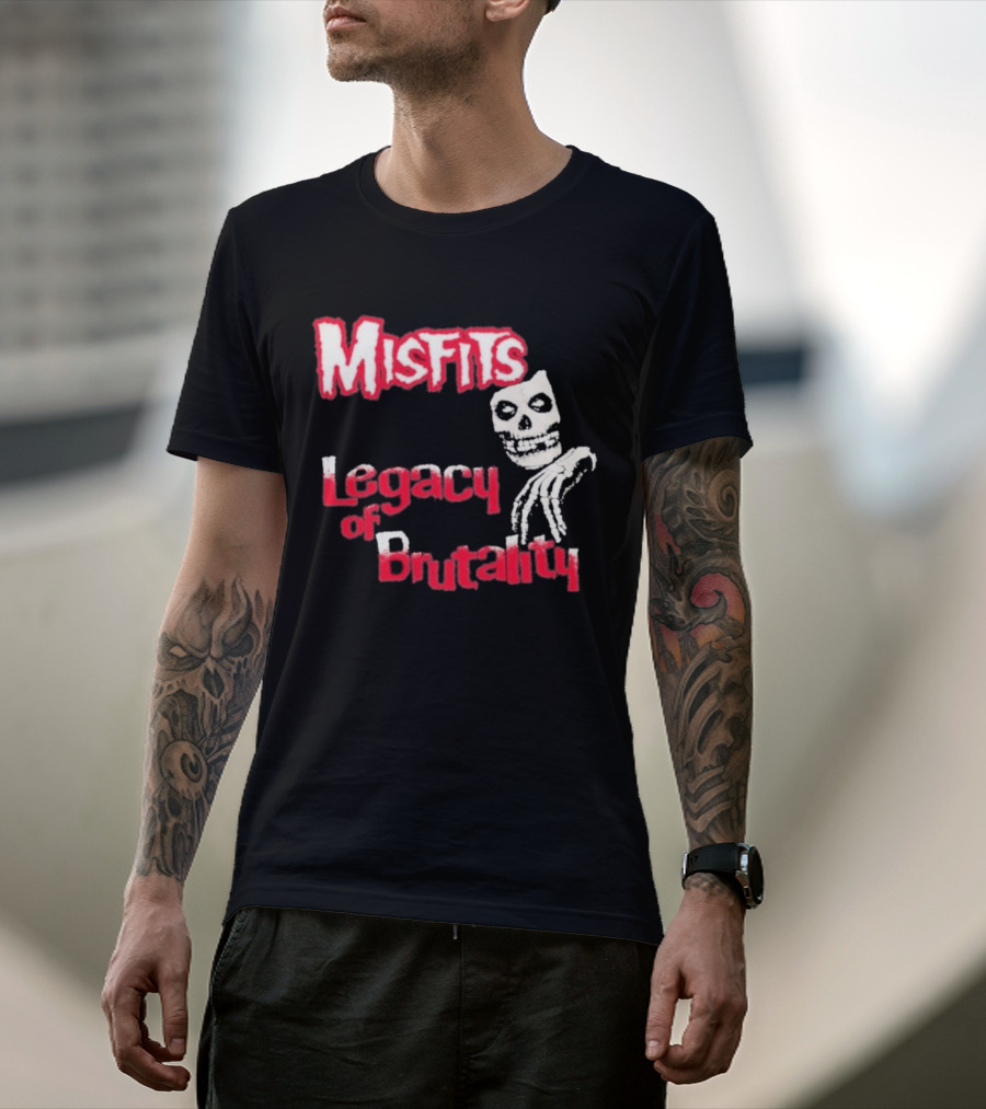 Misfits Legacy Of Brutality Skull Punk Rock T-Shirt