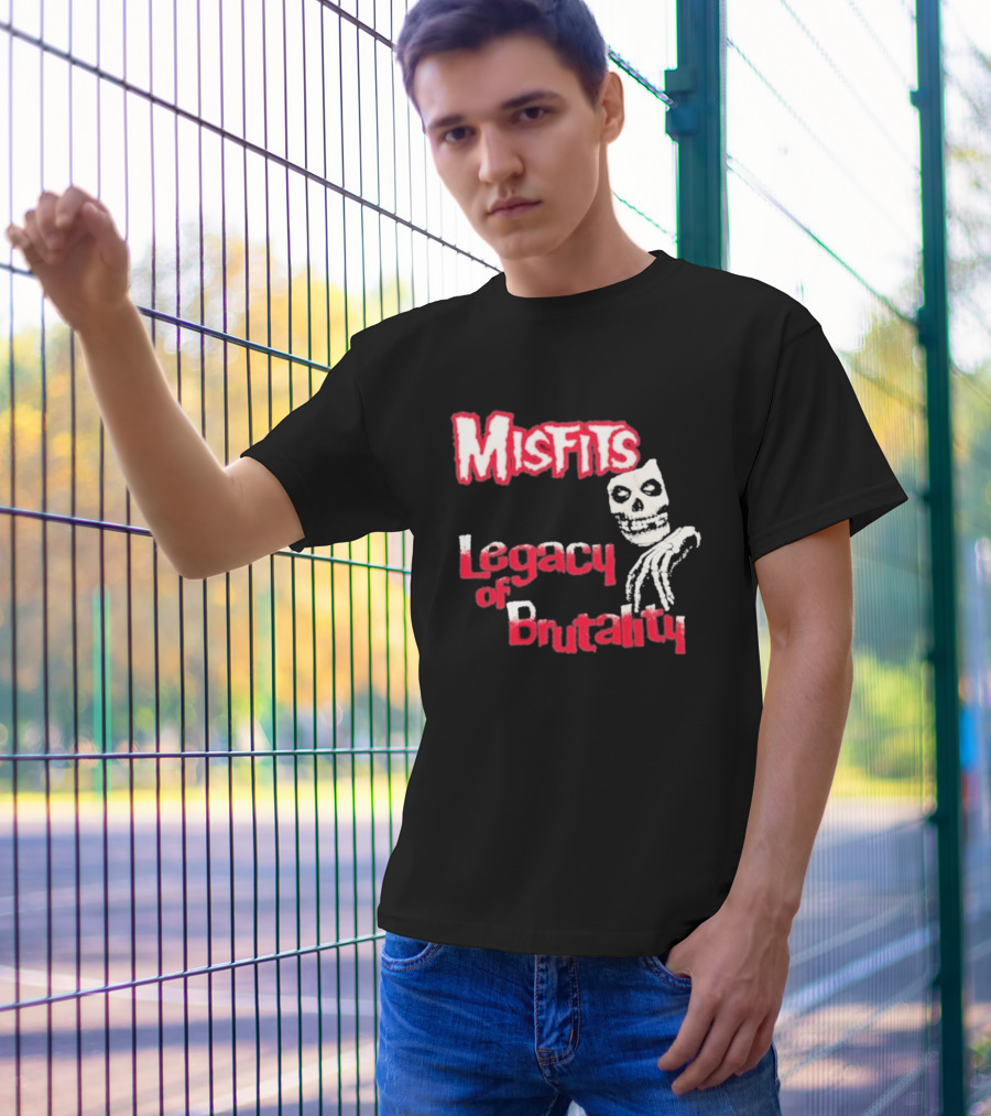 Misfits Legacy Of Brutality Skull Punk Rock T-Shirt