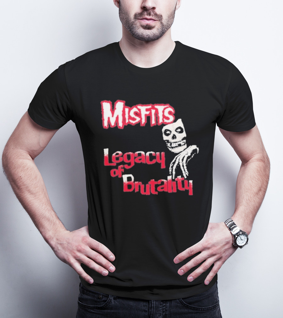 Misfits Legacy Of Brutality Skull Punk Rock T-Shirt