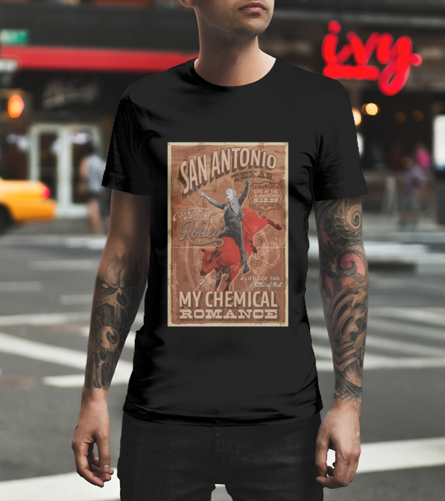 My Chemical Romance San Antonio Texas Alamodome 2026 Rodeo T-Shirt