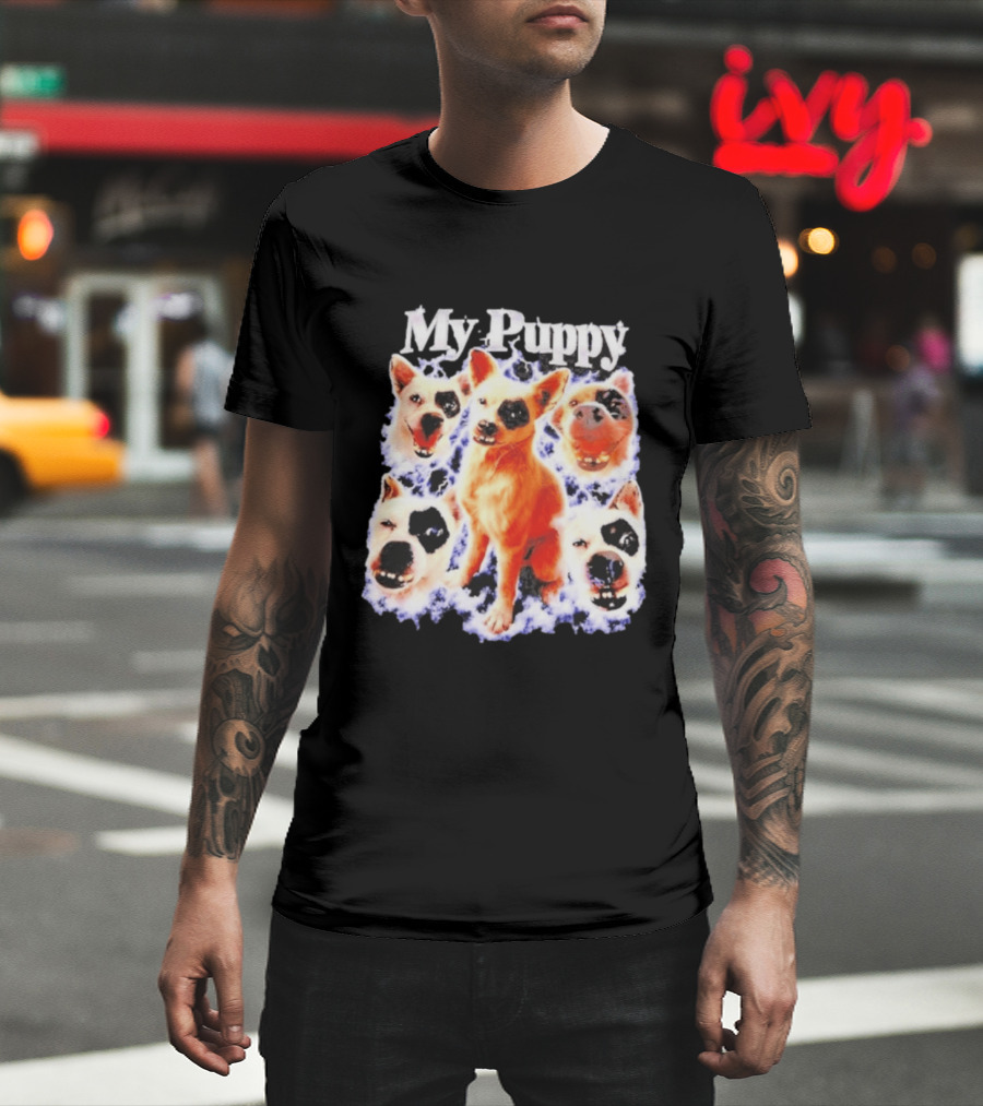 My Puppy Australian Cattle Dog Blue Heeler Faces T-Shirt