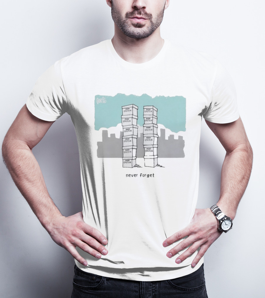 Epstein Never Forget Twin Towers Illustration 9 11 T-Shirt