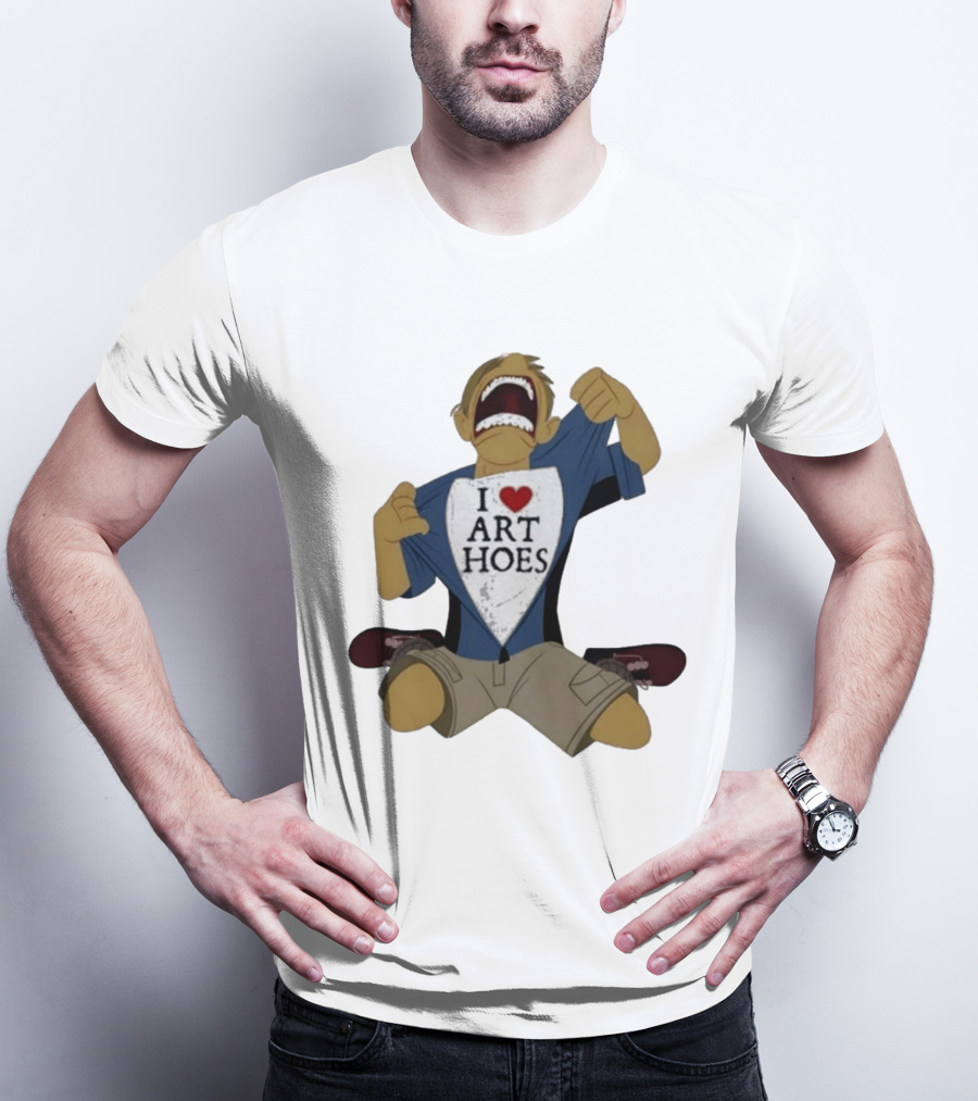 I Love Art Hoes Vintage Cartoon Style Trend T-Shirt
