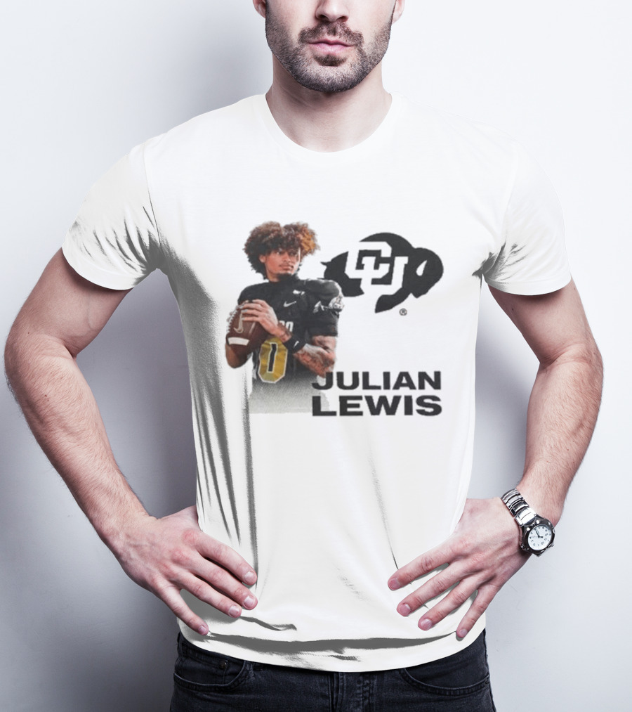 Julian Lewis Colorado Buffaloes CU Football T-Shirt