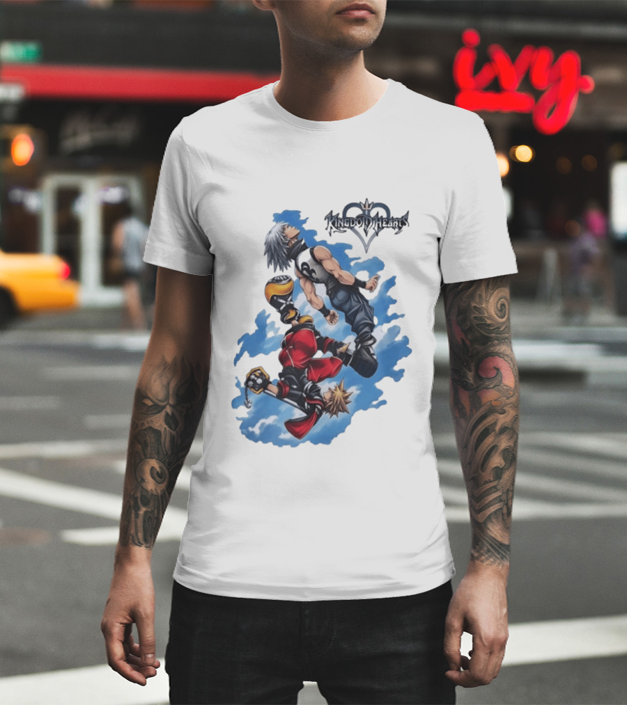 Kingdom Hearts Sora Riku Sky Square Enix T-Shirt
