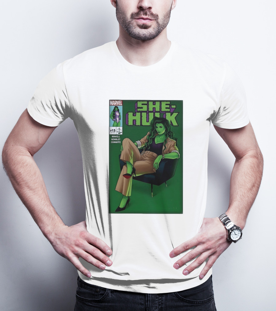 Marvel She Hulk Issue 15 Comic Book Cover Rowell Genolet Cunniffe T-Shirt