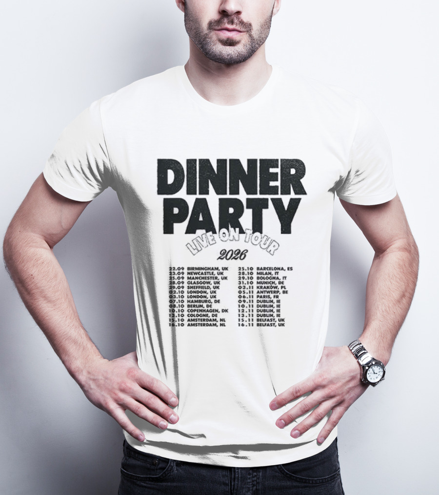 Niall Horan Dinner Party Live On Tour 2024 Dates Schedule T-Shirt