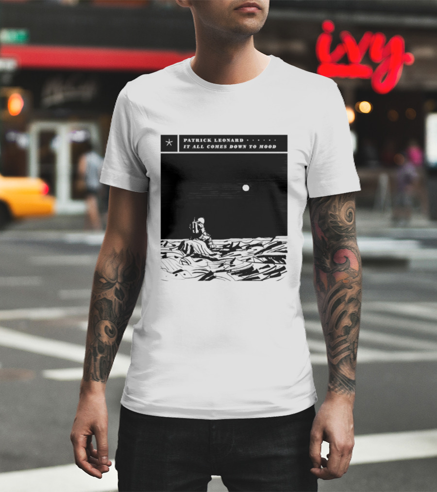 Patrick Leonard It All Comes Down To Mood Moonlit Ocean Scene T-Shirt