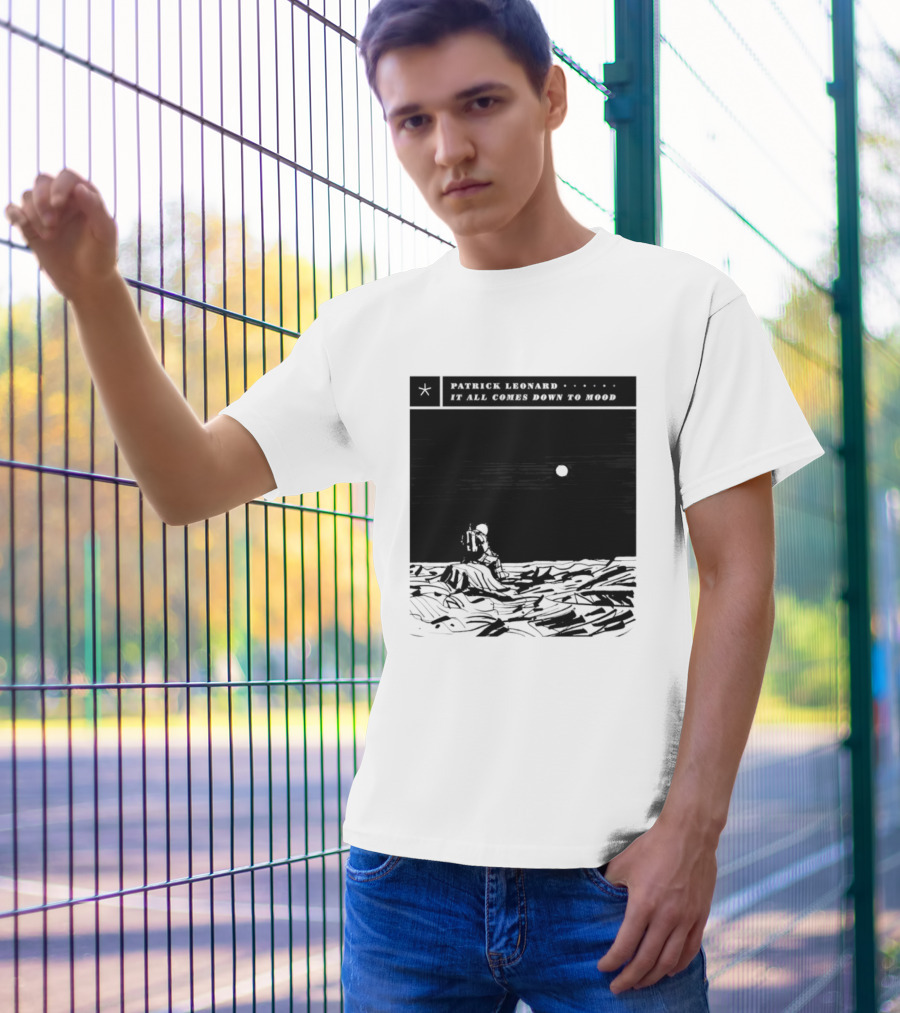 Patrick Leonard It All Comes Down To Mood Moonlit Ocean Scene T-Shirt