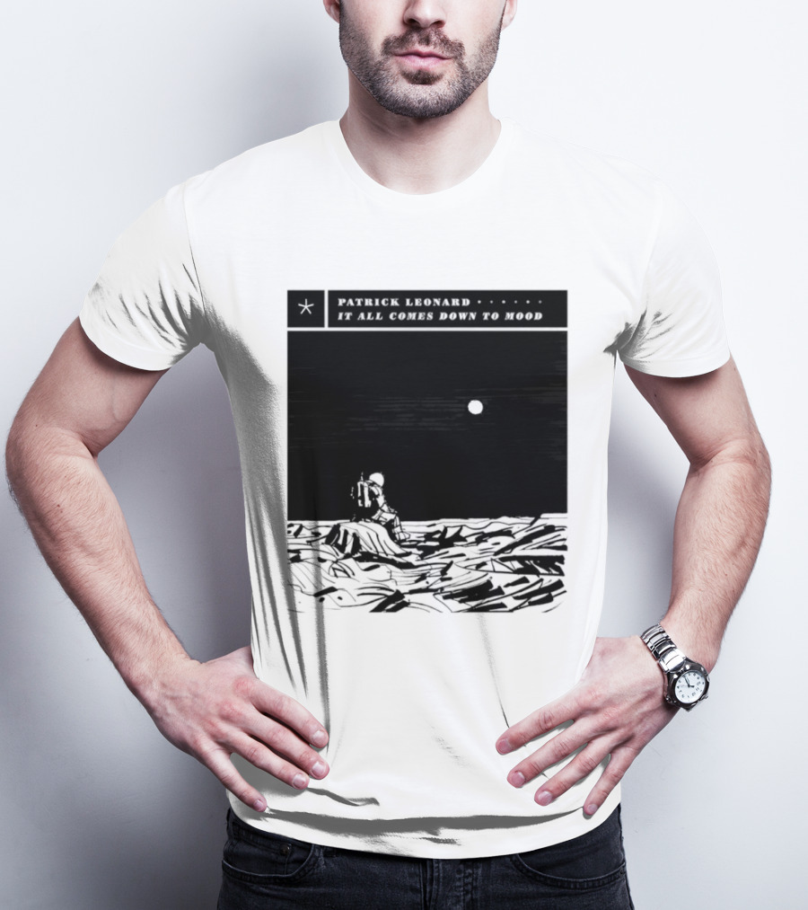Patrick Leonard It All Comes Down To Mood Moonlit Ocean Scene T-Shirt