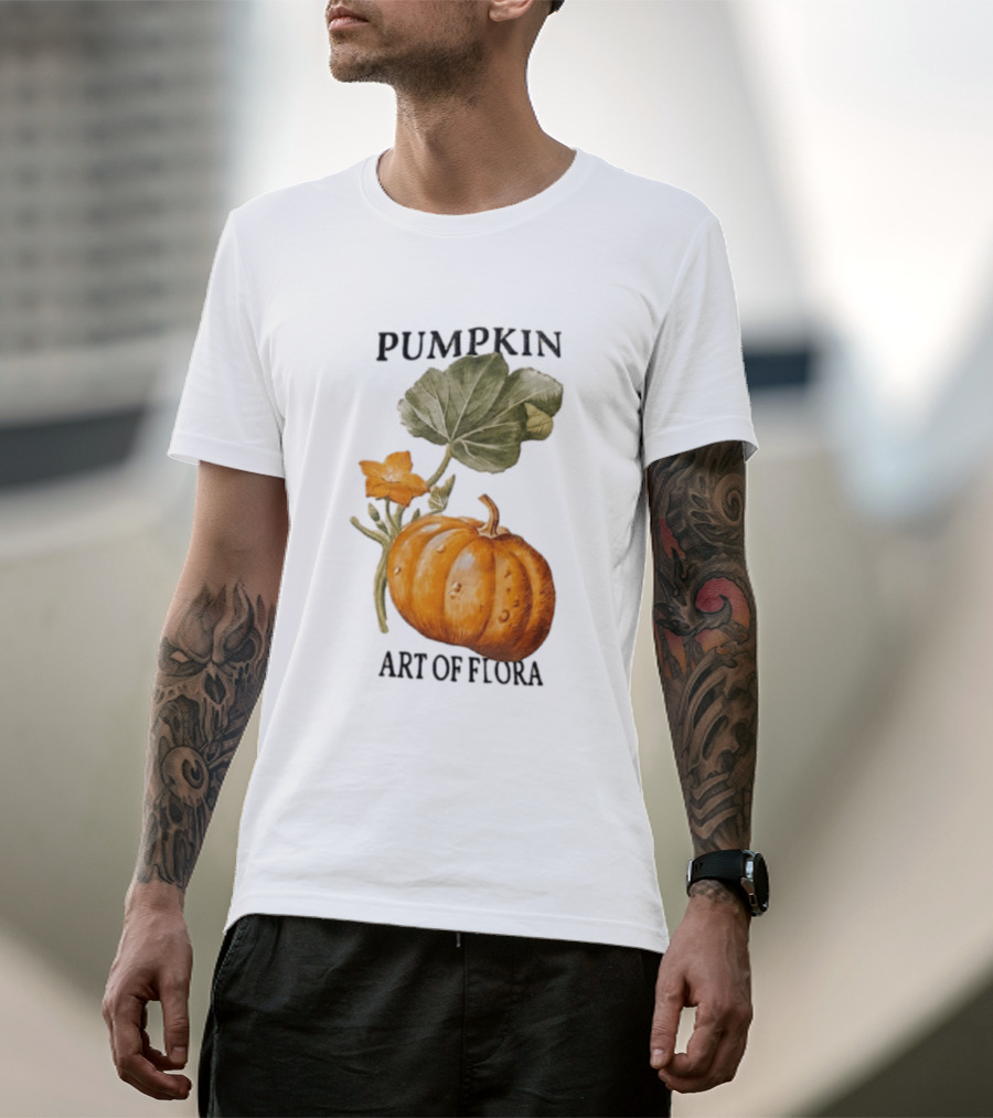 Pumpkin Art Of Flora Botanical T-Shirt