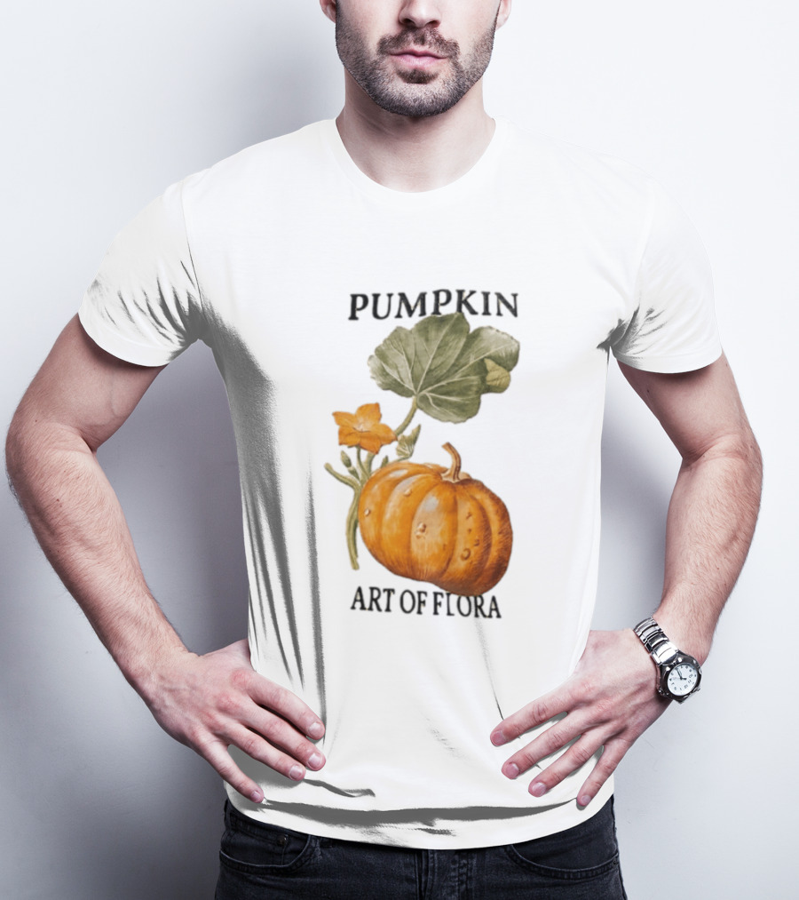 Pumpkin Art Of Flora Botanical T-Shirt