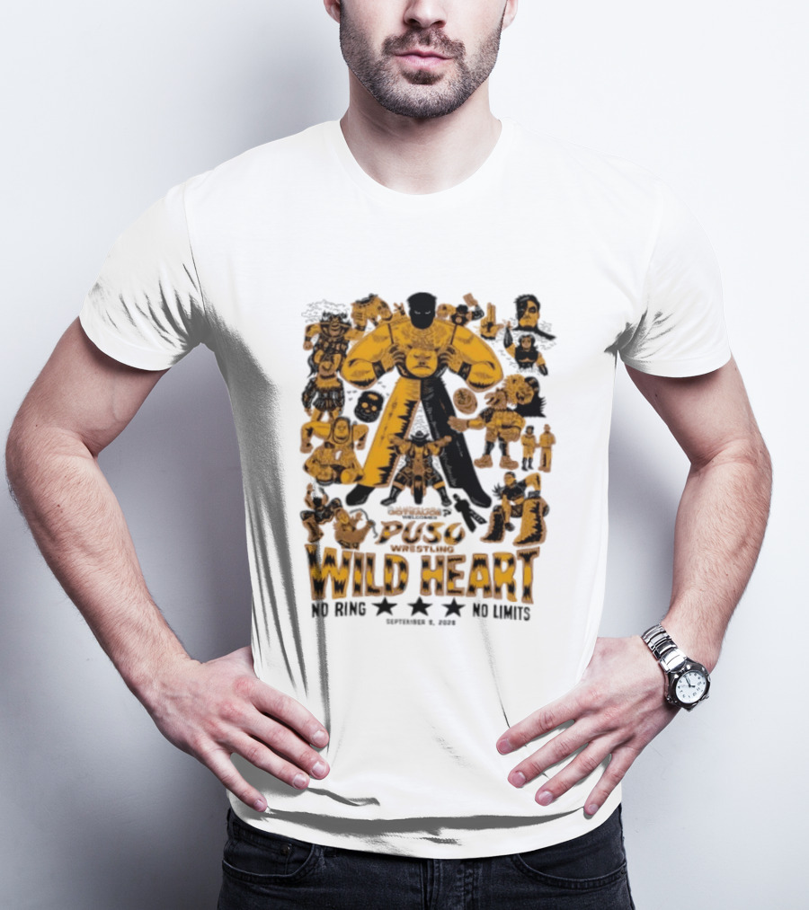 Puso Wrestling Wild Heart September 6 2026 No Ring No Limits T-Shirt