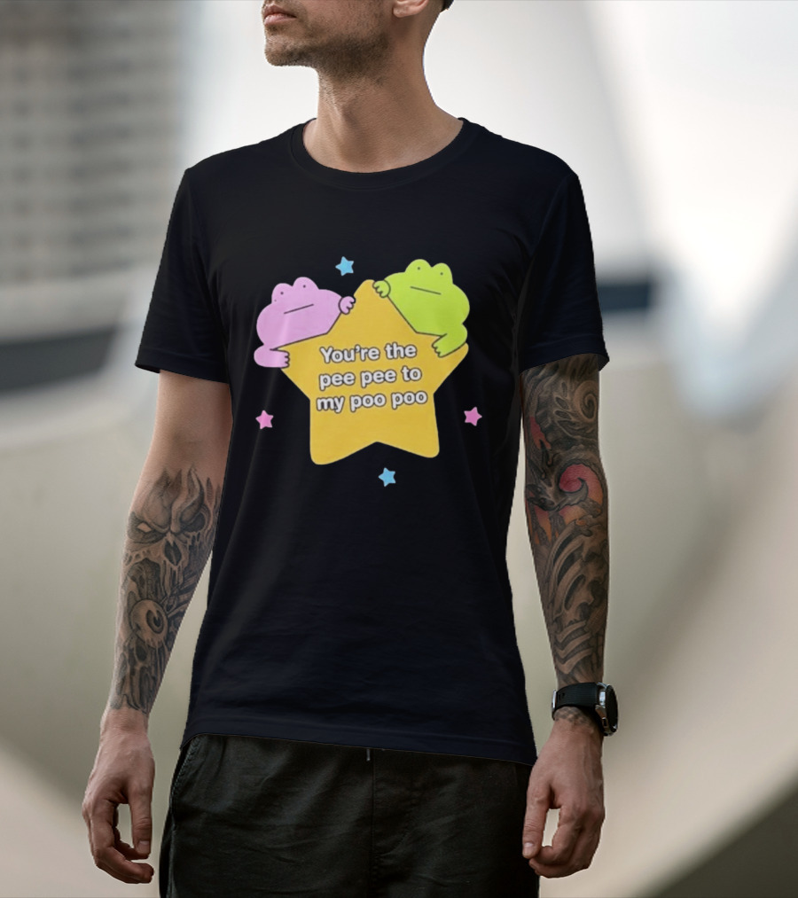 You're The Pee Pee To My Poo Poo Frogs Star Cute Pastel Kawaii Frogs T-Shirt