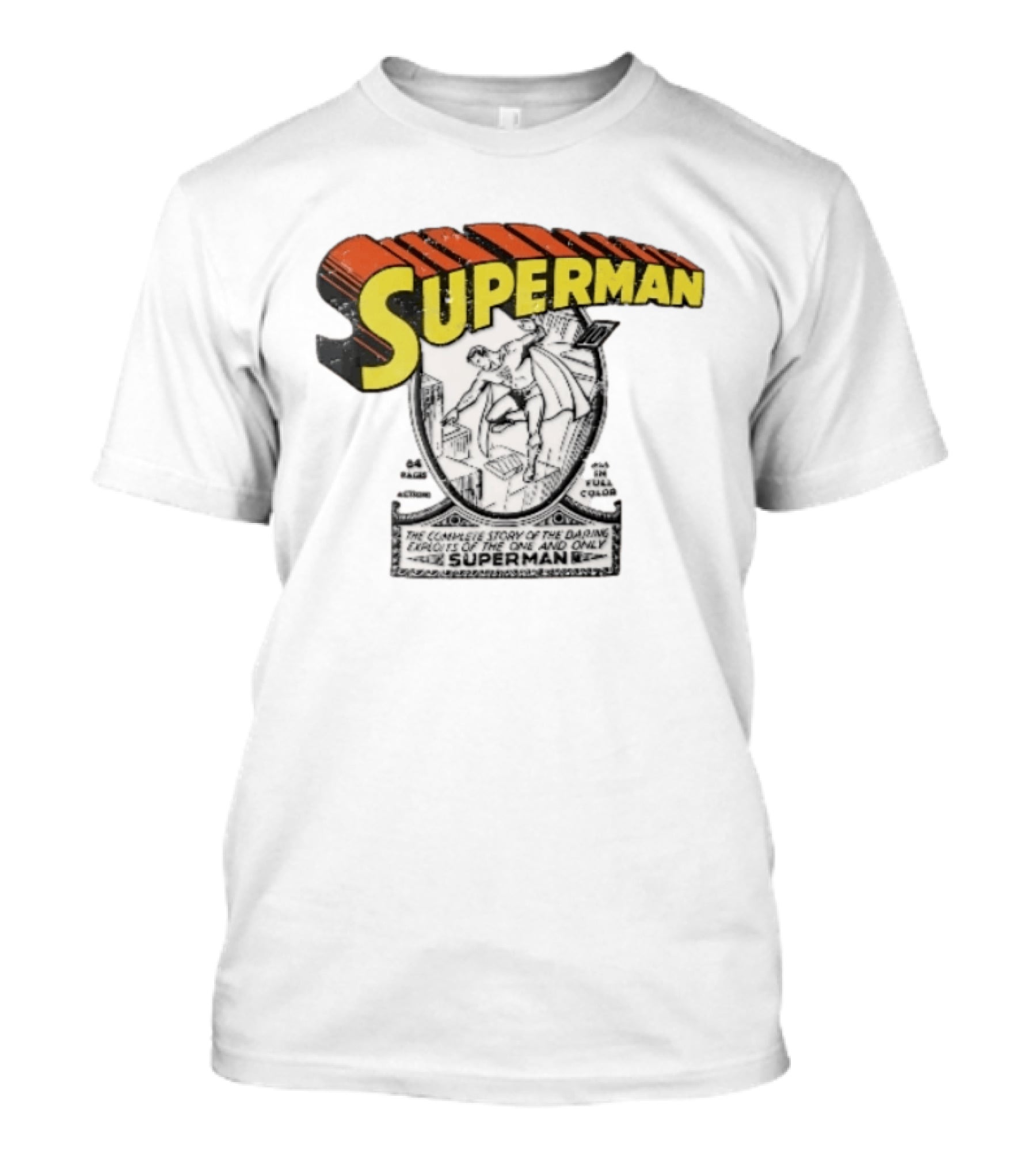 Superman The Complete Story Of The Daring Exploits Of The One And Only Comic Book Cover T-Shirt