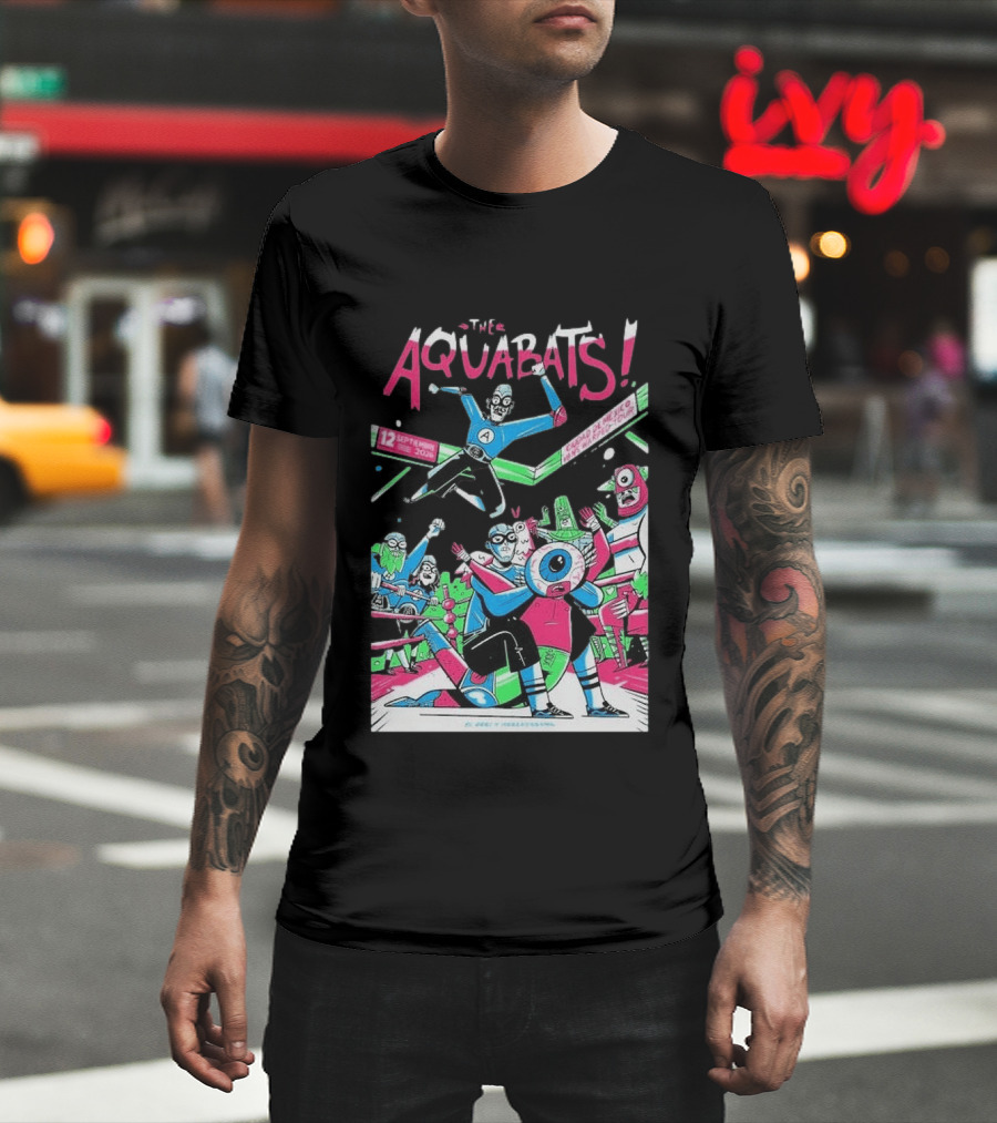 The Aquabats September 12 2026 Mexico City Comic Style Concert T-Shirt