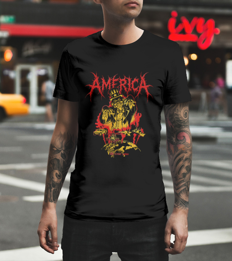 America The Great Satan Uncle Sam Puppet Master T-Shirt