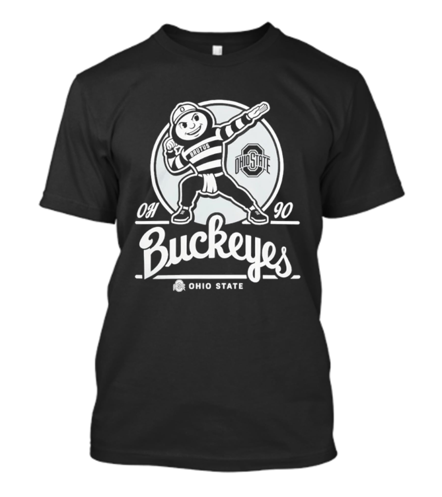 Ohio State Buckeyes OH 90 Brutus Mascot Graphic 47 Mark T-Shirt