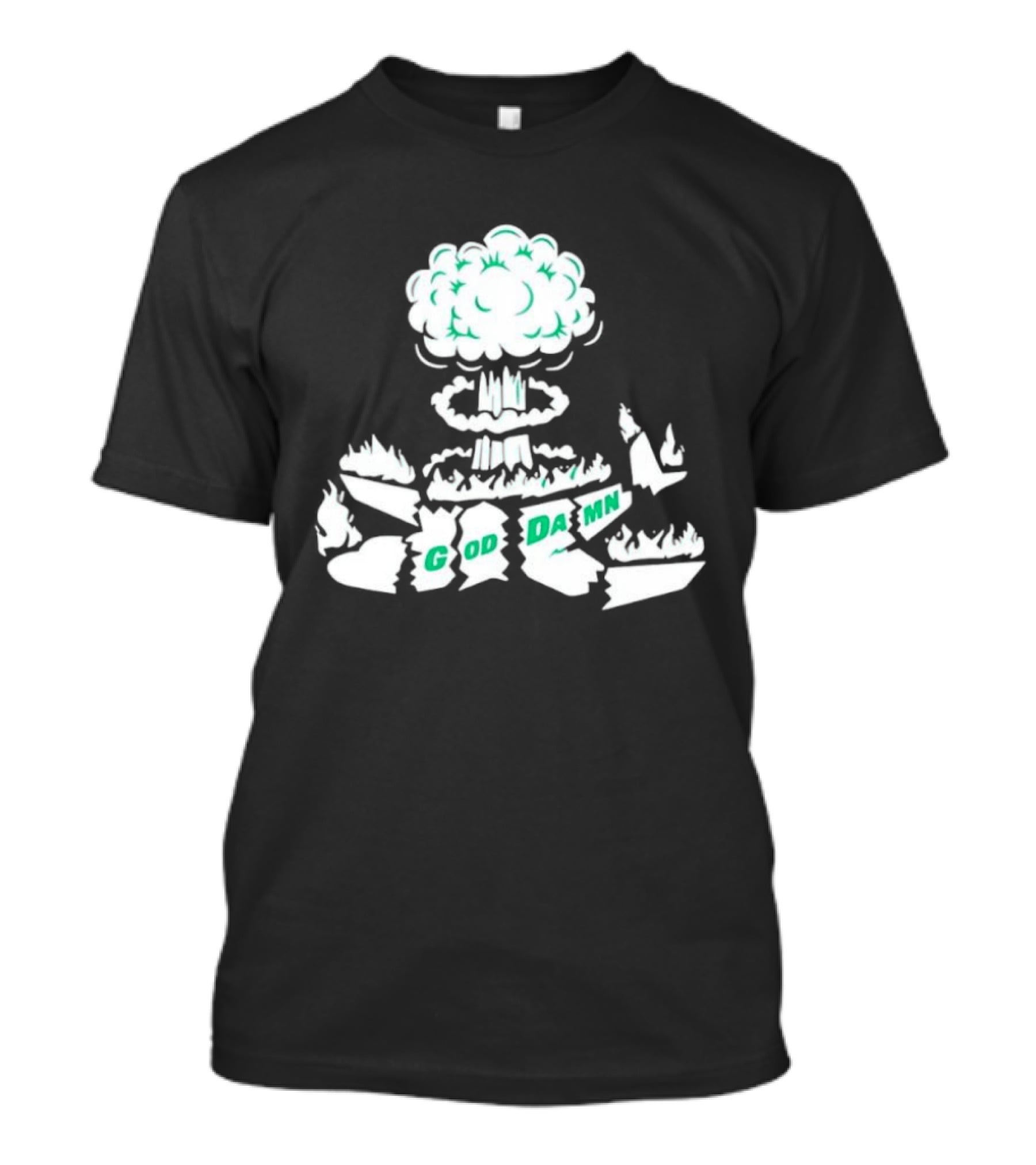 God Damn Nuclear Explosion Mushroom Cloud T-Shirt