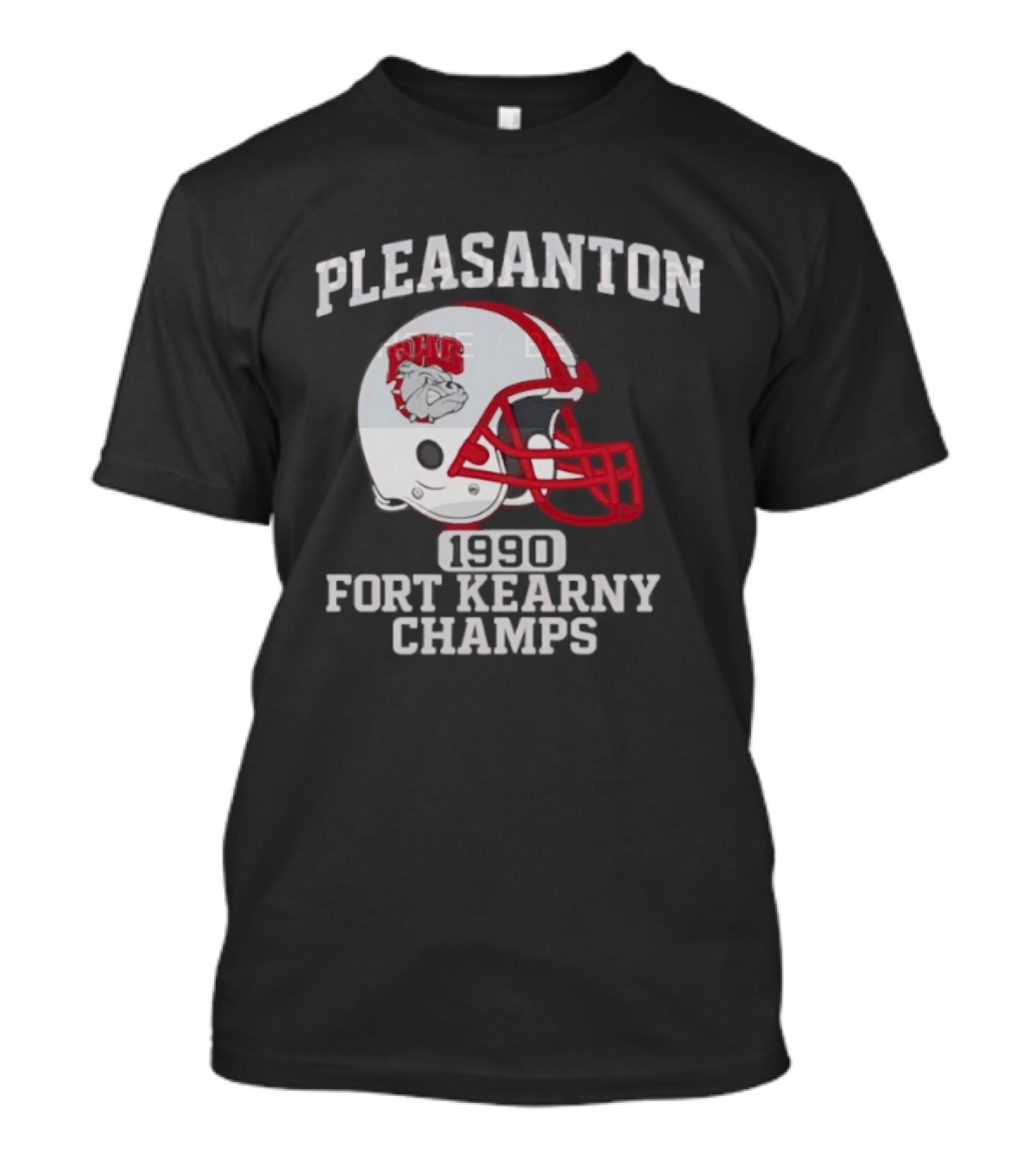 Pleasanton PHS 1990 Fort Kearny Champs Football Helmet T-Shirt