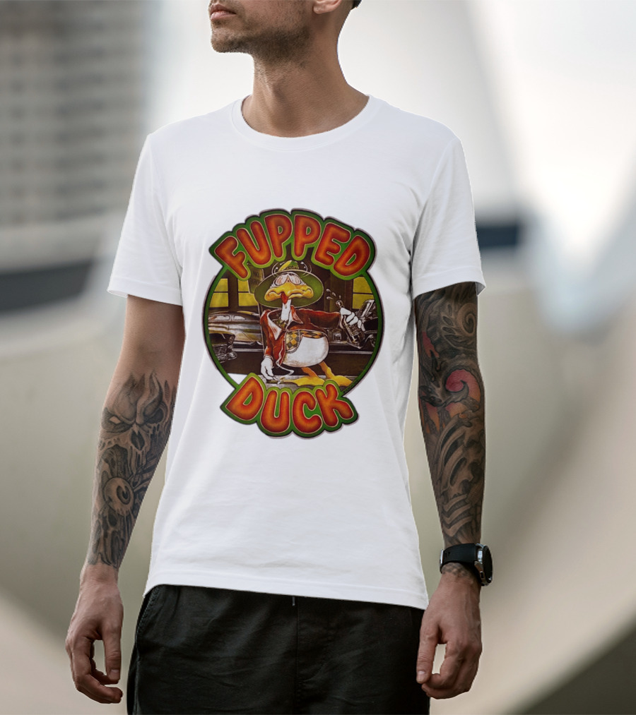 Fupped Duck Vintage Style 1979 Tipsy Cartoon Nostalgia T-Shirt